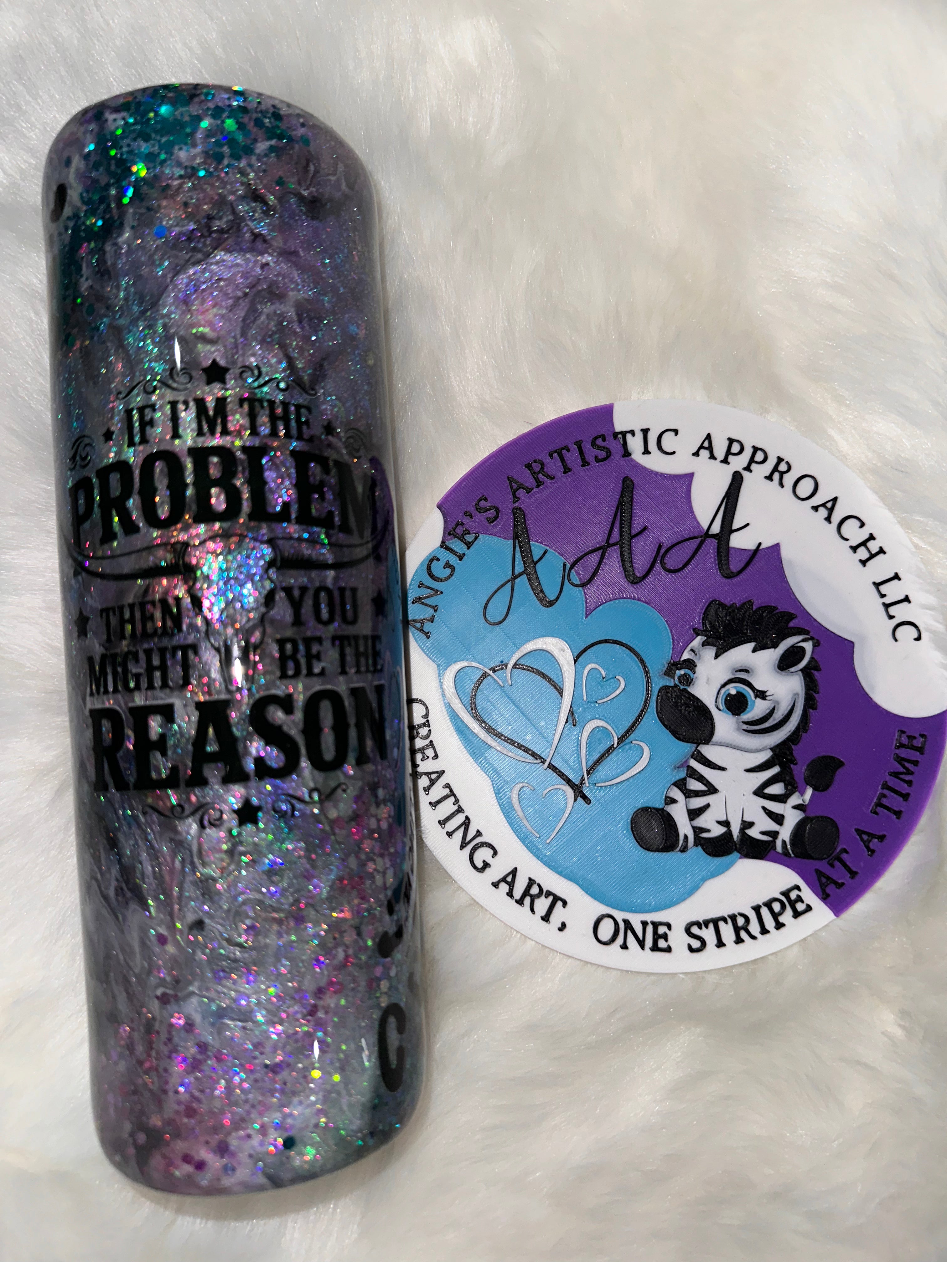 CELLOPHANE-IF IM THE PROBLEM – Angie's Artistic Approach LLC